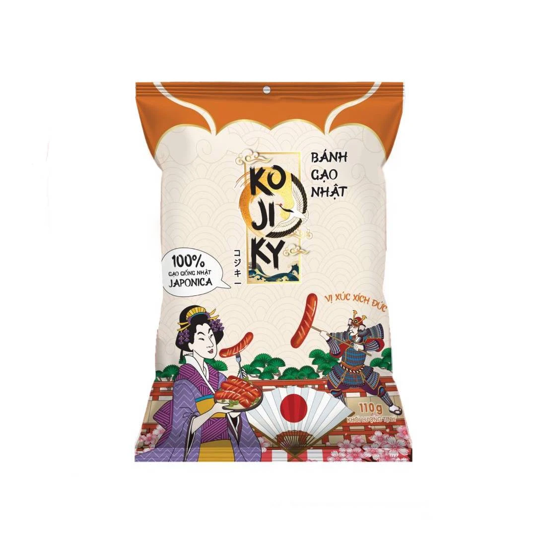 Kojiky Rice Crackers – Tom Yum Hot Pot Flavor - Bánh gạo Keki